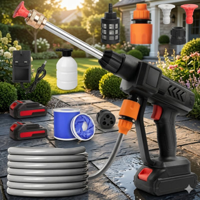 Portable Cordless Pressure Washer High Power Electric Jet Wash Car ...
