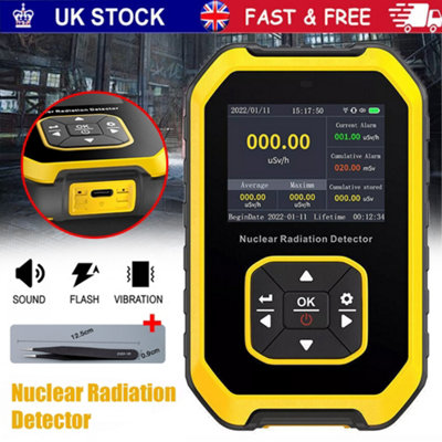 Portable Digital Radiation Detector & Geiger Counter - Beta, Gamma, X ...