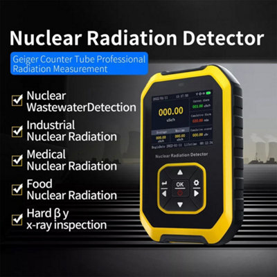 Portable Digital Radiation Detector & Geiger Counter - Beta, Gamma, X ...