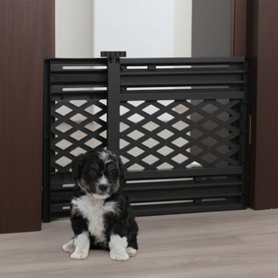 Portable Dog Gate Expandable 65-106cm Pressure Mounted No Tools Needed