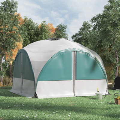 Portable Dome Design Polyester Outdoor Canopy with 4 Panels 10 x 10 ft
