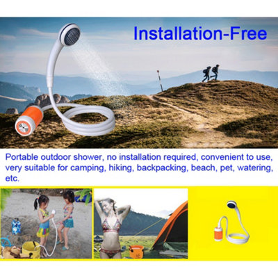 Portable Electric Camping Shower with IPX7 Waterproof, 5000mAh ...