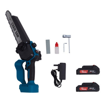 Portable Electric Handheld Small Chainsaw 8 inch Cordless Battery ...