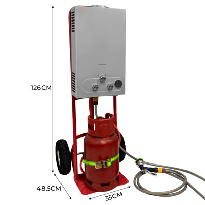 PORTABLE ELECTRIC HORSE SHOWER 18L