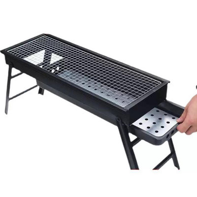 Portable Folding Charcoal BBQ Grill Compact Barbecue for Patio Camping Hiking and Picnics ...