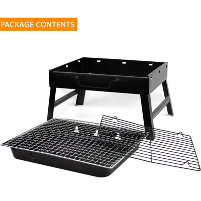 Portable Folding Charcoal BBQ Grill Outdoor Travel Barbecue for Camping ...