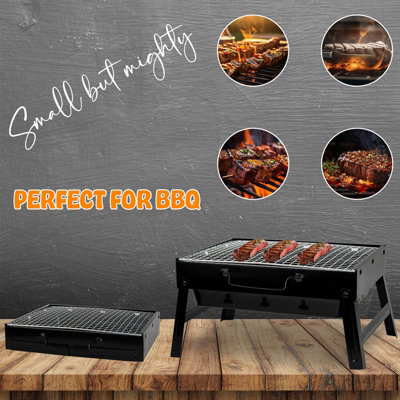 Portable Folding Charcoal BBQ Grill Outdoor Travel Barbecue for Camping ...