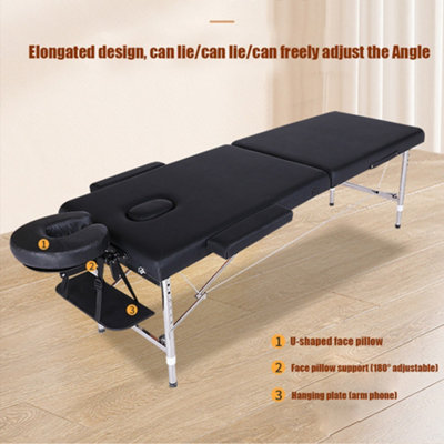 Portable Folding Massage Table Beauty Salon Tattoo Therapy Couch Bed ...