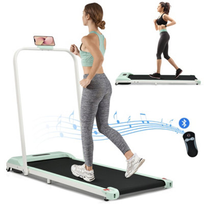 Portable Folding Treadmill with Bluetooth Speaker, 1-6KM/H Speed, LCD ...