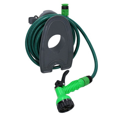 Portable Garden Hose Reel With 10 Metres of Hose + 7 Dial Spray Gun ...