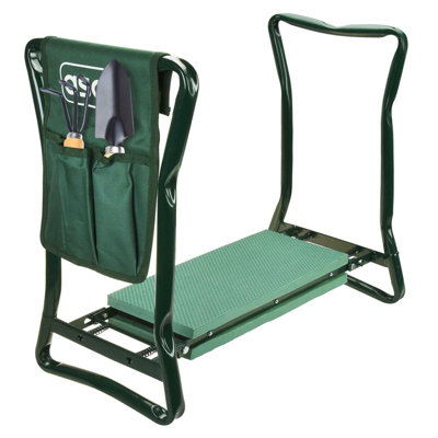 Portable Garden Knee Pad Kneeler With Foam Padded Seat Stool Hand Tools ...