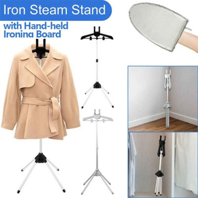 Portable Garment Steamer Rack with Handheld Ironing Board, Adjustable ...