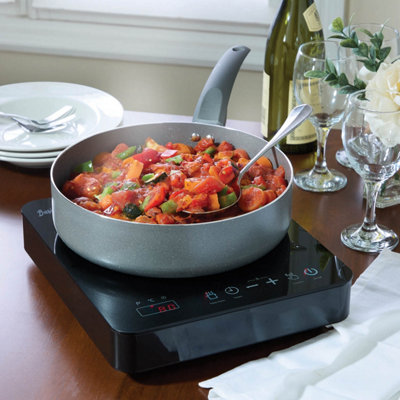 Portable Induction Hob, 2000W, 10 Power Levels, LED Display, Timer ...