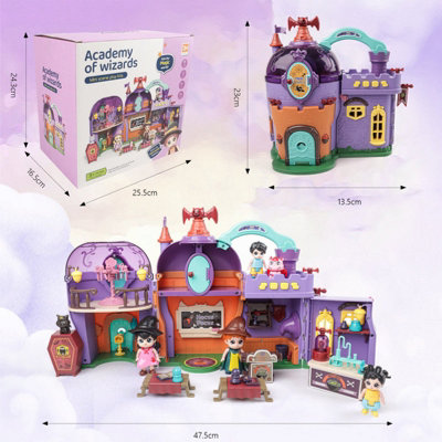 Portable Magical Wizard World Building Castle Doll House Playsets with ...