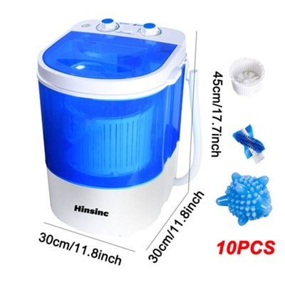 Portable Mini Tabletop Washing Machine with Spin - 4.5kg Capacity - UK ...
