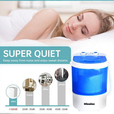 Portable Mini Tabletop Washing Machine with Spin - 4.5kg Capacity - UK ...