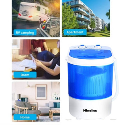 Portable Mini Tabletop Washing Machine with Spin - 4.5kg Capacity - UK ...