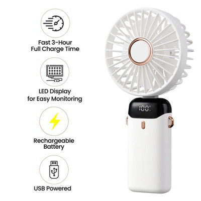 Portable Mini USB Rechargeable Handheld Fan