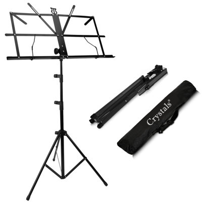 Portable Music Stand Height Adjustable Orchestral Sheet Paper Holder ...