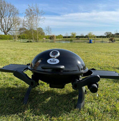 PORTABLE OUTDOOR TABLE TOP BBQ WITH CAST IRON PLATE