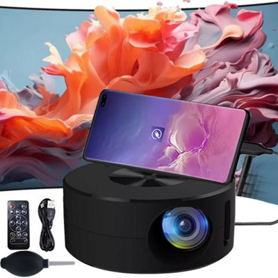 Portable Projector 1080P HD Mini Home Cinema Movie Theater Projector ...
