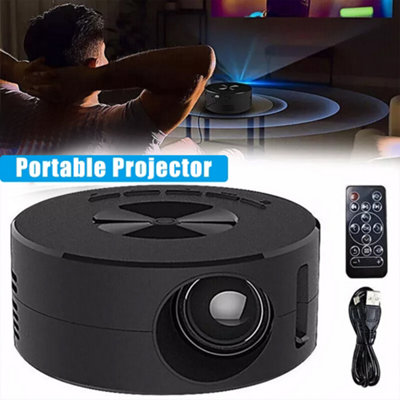 Portable Projector 1080P HD Mini Home Cinema Movie Theater Projector ...