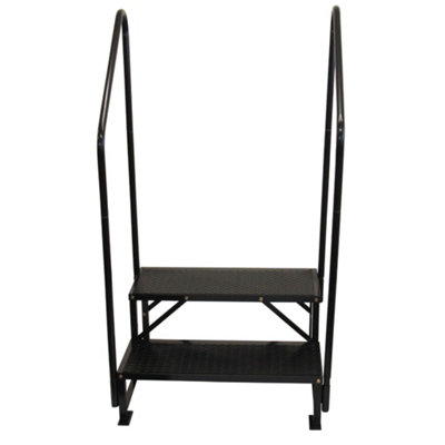 Portable Staging Stairs Portacabin Steps 2 Step (Non Slip Bolt Down ...