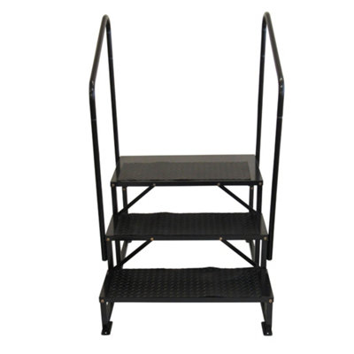 Portable Staging Stairs Portacabin Steps 3 Step (Non Slip Bolt Down ...