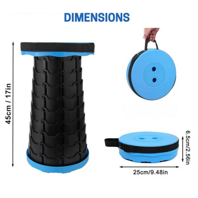 Portable Telescopic Stool - Adjustable Folding Stool for Camping ...