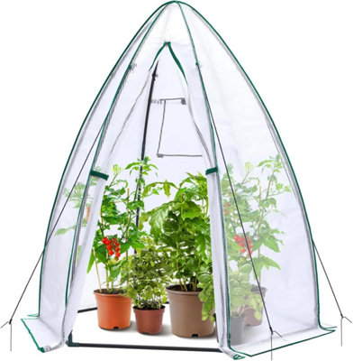 Portable Tent Style Greenhouse - Weatherproof Plant Protector with PE ...