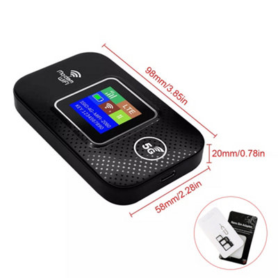 Portable Unlocked 4G LTE Mobile WiFi Hotspot Router with LCD Screen ...