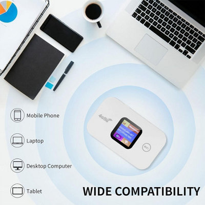 Portable Unlocked 4G LTE Wireless WiFi Router Mobile Broadband LCD MIFI Hotspot