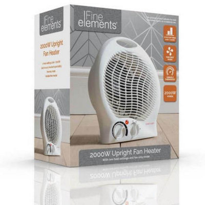 PORTABLE UPRIGHT FAN HEATER, FINE ELEMENTS - HEA1006GE