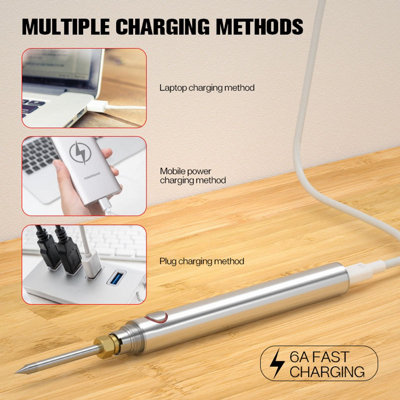 Portable wireless soldering iron tool