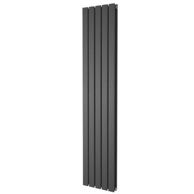 Porter Grey Double Vertical Flat Panel Radiator - 1800x340mm