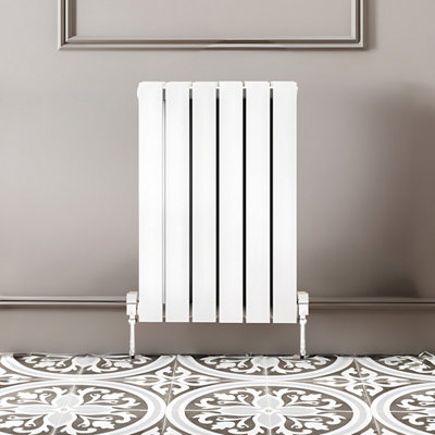 Porter White Double Horizontal Flat Panel Radiator - 600x408mm