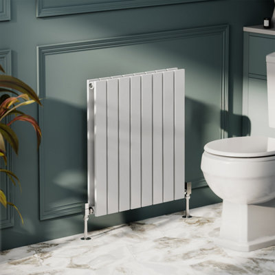 Porter White Double Horizontal Flat Panel Radiator - 600x544mm | DIY at B&Q