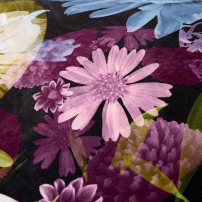 Portfolio Home Elena Floral Black Green King Soft Easy Care Bed Linen ...