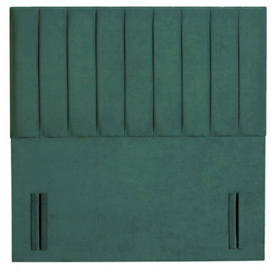 Portland Plush Velvet 6ft Super King 50" Floor Standing Headboard - Mallard