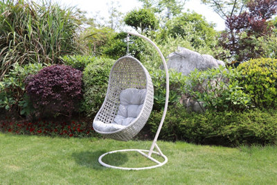 Portofino Single Hanging Chair - Rattan Weave - Outdoor Garden ...