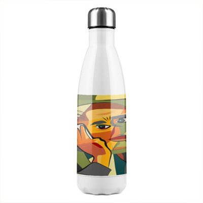 Portrait cubism art style,man calls on a phone Designer Stainless Steel ...