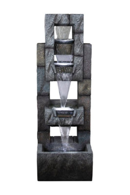 Portrush Cascade Mains Power Water Feature With Cover