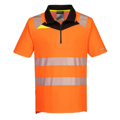 Portwest Mens DX4 Safety High-Vis Polo Shirt | DIY at B&Q