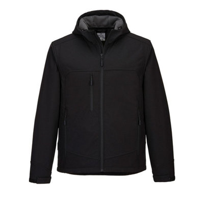 Portwest Mens KX3 Hooded Soft Shell Jacket