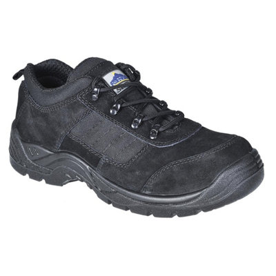 Portwest Mens Suede Safety Shoes Black (8 UK)