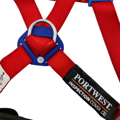 Portwest Safety Comfort Harness - Durable Adjustable Height Safety Harness