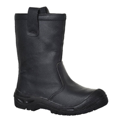Portwest Steelite Rigger Safety Boot Scuff Cap Black | DIY at B&Q