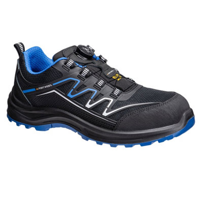 Portwest Unisex Adult Mesh Trainers Black/Blue (11 UK)