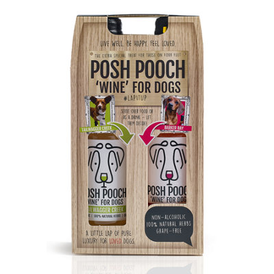 Posh Pooch Wine For Dogs Duo Pack 2x250ml - Pack of 6