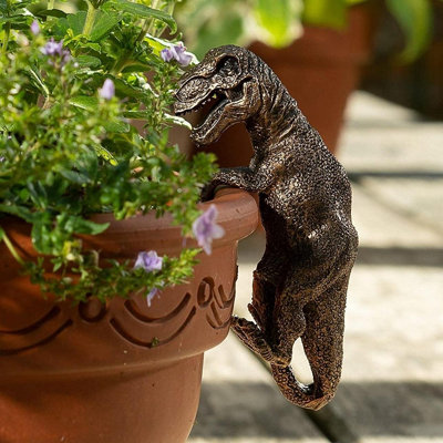 Pot Buddies Plant Pot Ornament - Dinosaur T-Rex